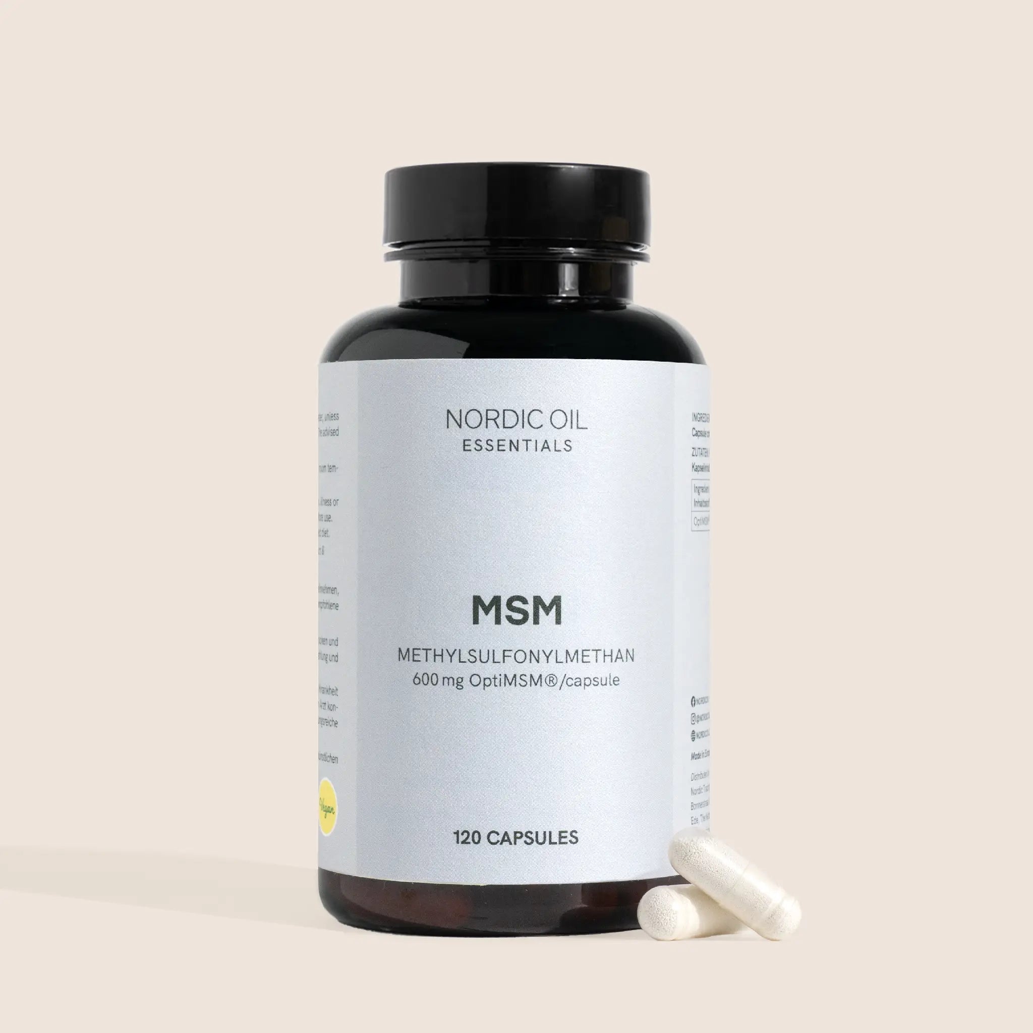 Cápsulas de MSM - OptiMSM® 600mg